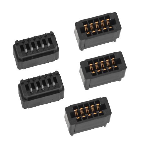 BIG BOOM® 5 Pcs Black Two Rows 10 Pins 2. 54mm Pitch PCB Board Socket ...