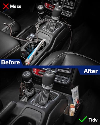 Snapklik.com : SHEAM Upgrade Gear Shift Side Organizer Tray, Shifter ...