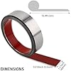 Amazon.com: Taaizau Flexible Self Adhesive Metal Strip for Magnet ...