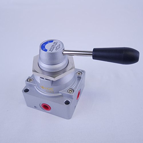 4/3 Way Pneumatic Hand Switching Valve with Nut 1/4" 4HV330C-08-S(NPT ...