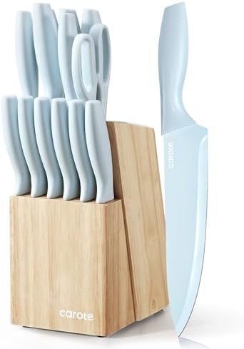 Amazon.com: CAROTE 24PCS KNIFE SET AND UTENSILS SET: Home & Kitchen