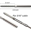 Lulultn 3/16 T316 Stainless Steel Cable Railing Hardware, System Kit ...