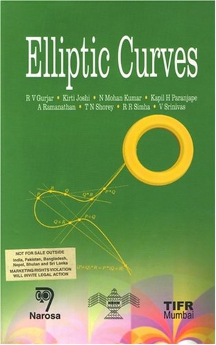 Amazon.com: Elliptic Curves: 9788173195020: Gurjar, R. V., Joshi, Kirti ...