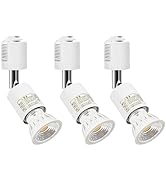 Amazon.co.jp : Pispoer ダクトレール用スポットライト- E26口金LED電球付き- 5.5W(ハロゲン電球60W相当)RA95 550LM 非調光 ビーム角90度-ダクト ...