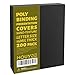 Amazon.com : HOUYEE 200 Pack 16 Mil Poly Binding Covers,Sand Texture ...