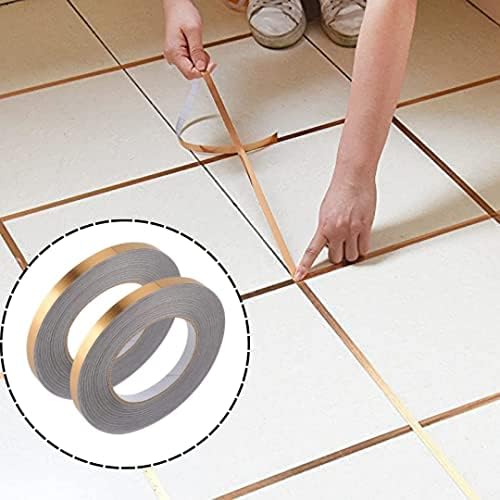 Jb Export 2 Pc 50 Meters Golden Tape, Home Floor Wallpaper Waterproof ...