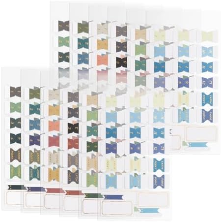 Amazon.com: 30 Pcs Calendar Stickers for Planners Self Adhesive Index ...