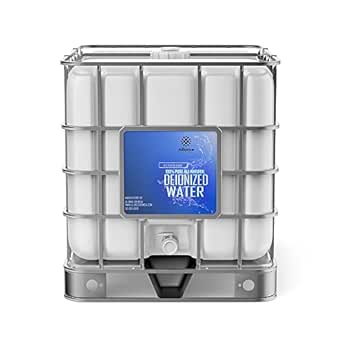 Deionized Water - 275 Gallon IBC Tote - Demineralized and lab-Grade ...