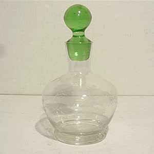 Amazon.com: REVIMPORT - Glass Carafe for Wine or Liqueurs 1 L Green Stopper
