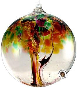 Amazon.com: Kitras Art Glass Tree of Enchantment Autumn Season Ball ...