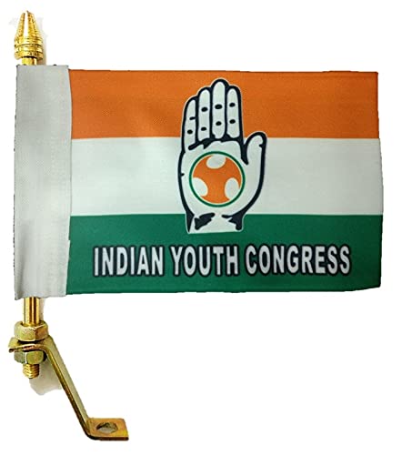 Selling Uniqness UNIq Thick Cloth Indian Youth Congress IYC Party Flag ...