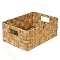 Amazon.com: VATIMA Extra Large Wicker Basket Rectangular with Wooden ...