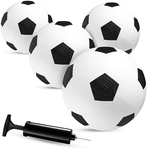 Size 3 Soccer Balls for Toddlers & Kids (4 Pack) - Youth Soccer Balls ...