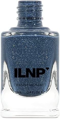 Amazon.com : ILNP Better Days - Muted Midnight Blue Holographic Nail ...