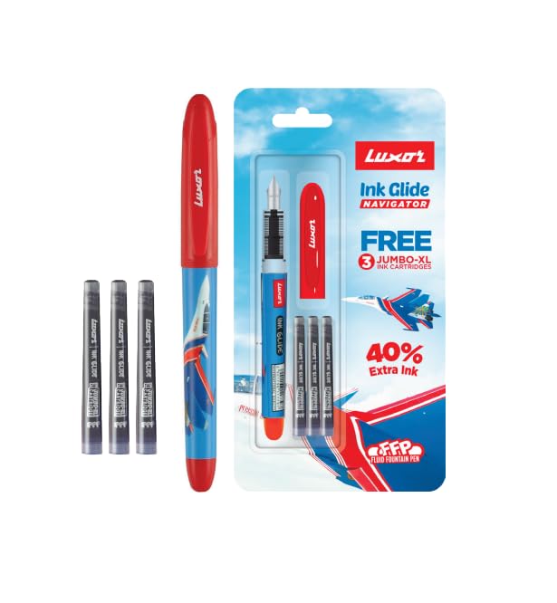 Shekhar Enterprises Luxor Ink Glide Fountain Pen | Trendy design Pen ...