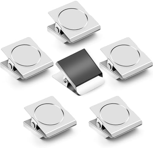 Amazon.com : Plus Extra Strong Magnetic Clips, Large White, 3-Pack ...