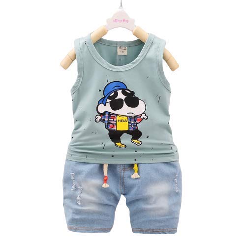 Buy URB-N-ANGELS Shinchan Dress (2-3 Years) Green at Amazon.in