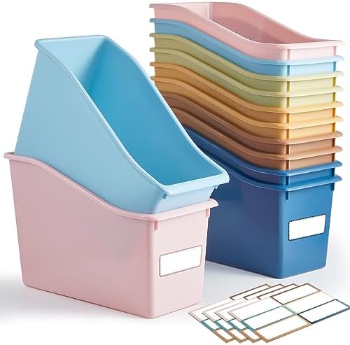 Amazon.com: Leinuosen 8 Pcs Colorful Turn in Trays Classroom Storage ...