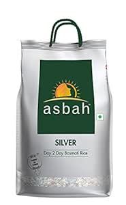 Asbah Silver Day 2 Day Basmati Rice 5 Kg : Amazon.in: Grocery & Gourmet ...