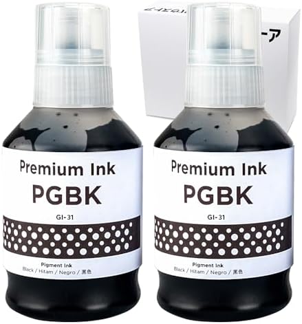 Amazon.co.jp: バウストア Canon GI-31 PGBK ブラック用互換インクボトル 2個 G3390 G3360 G3370 G1330 顔料 : パソコン・周辺機器