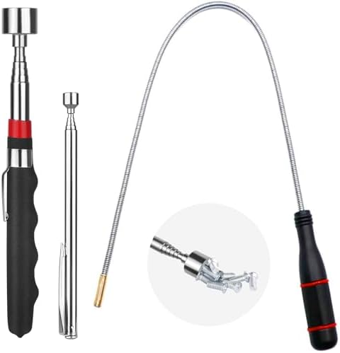 3 Pack Telescoping Magnet Pick-up Tool Set - Retrieving Telescoping ...