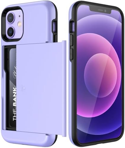 JETech Wallet Case for iPhone 12/12 Pro 6.1-Inch with Card Holder, Dual ...