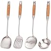 Amazon.com: FJNATINH Wok Utensils - Wok Spatula Metal Set, 4-Pieces 14 ...