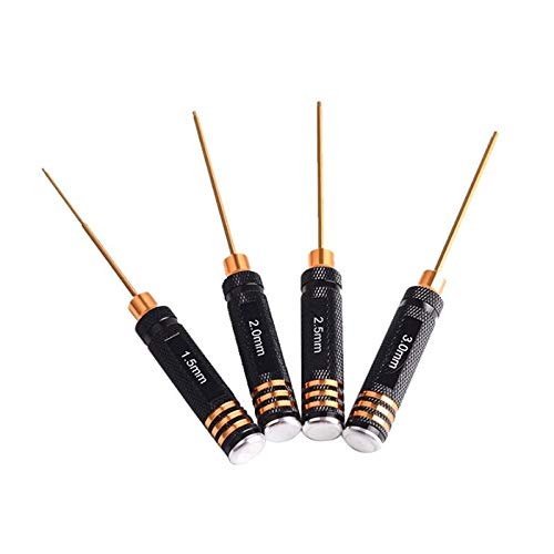 KEKEYANG RC Tools 4 pcs hex screw driver set titanium plating hardened ...