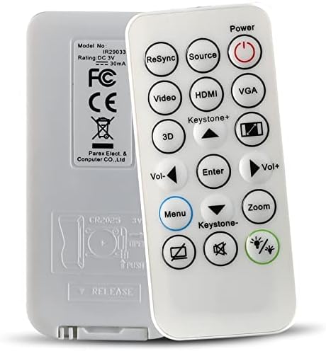 Amazon.com: Universal Projector Remote Control for Optoma H112e H182X ...
