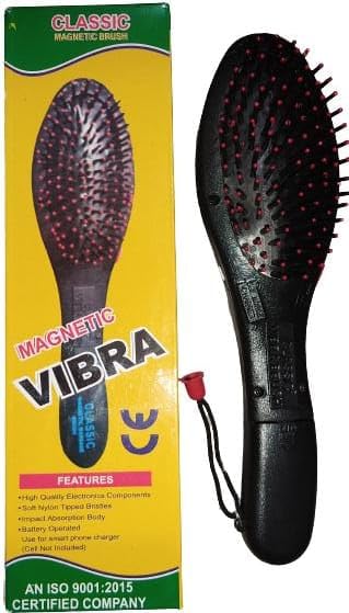 PasCom Magnetic, Battery Operated Vibrational Head Massager Hair Brush ...