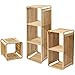 Amazon.com: HappyRock Bamboo Cube Storage Organizer Shelf Set of 3 ...
