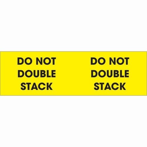 10" x 3" "Do Not Double Stack" Label (DL3101) Category: Shipping Labels ...