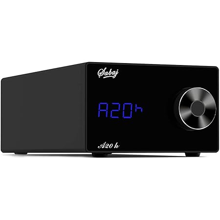 Amazon.co.jp: Sabaj A20h ヘッドホンアンプ 4000mW高出力/リレー制御型ボリューム ミニ HIFI フルバランス ...