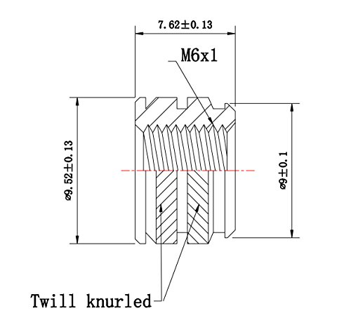 Snapklik.com : Initeq M6-1.0 M6 Threaded Heat Set Inserts For 3D Printing
