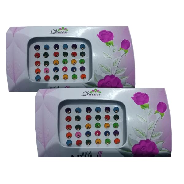 RPA Fantastic Fancy Colorful Stone Bindis Multi color |Round Bindi ...