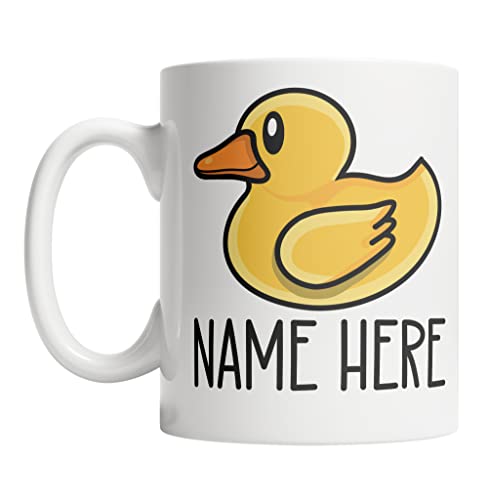Amazon.com: Personalized Rubber Duck Mug - Custom Rubber Duck Name ...