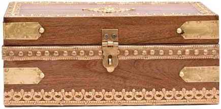 Buy Hand Brass-Filled Wooden for Good Luck| Jewellery Box| Handmade ...