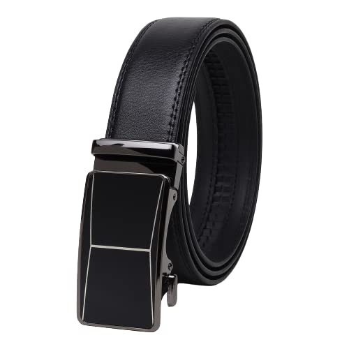 Buy Menfox MF5224 Men's Artificial Leather Auto Lock Buckle Belt for ...
