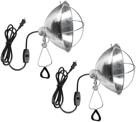 Woods Clamp Lamp with 10 Inch Reflector and Bulb Guard (300 Watt Bulb ...