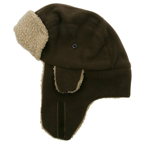 Artex Sherpa Lined Fleece Trooper Hat - Brown : Amazon.in: Fashion