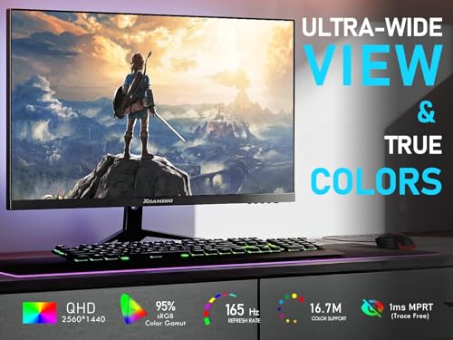 Snapklik.com : XGaming 27-inch QHD Gaming Monitor 144Hz/165Hz Refresh ...