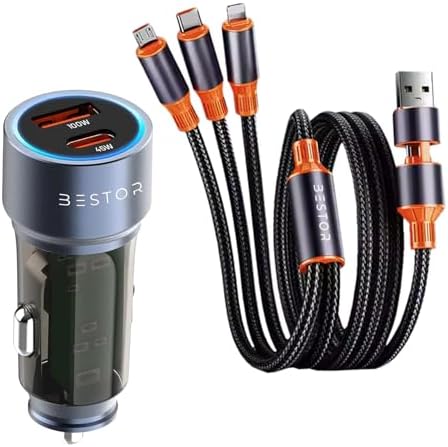 Regor [4.8Amp - 2 Port] High Speed Car Charger for All Smartphones ...