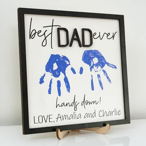Amazon.com: KindlyToys Custom Hands Down Best Dad Ever - Personalized ...