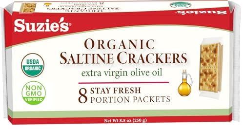 Amazon.com: Suzie's, Organic Saltines, Salted Crackers, Salt & Extra ...
