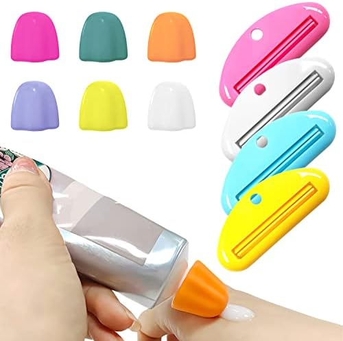 10 Pcs Toothpaste Caps Kit, 6 Pcs Silicone Self Closing Toothpaste ...