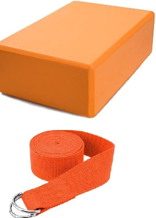 Serveuttam Yoga Blocks with Belt - EVA Foam Block with Cotton Belt ...