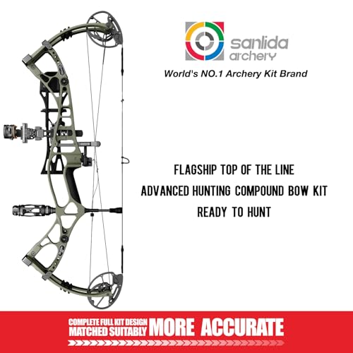 Sanlid Dragon X8 Compound Bow Kit 27-30" Draw Length, 60-70# Camo