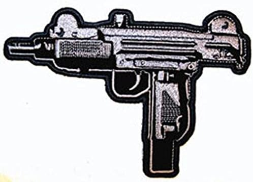 Amazon.com: Hand Held SUB Machine Gun - Novelty Embroidered Biker ...