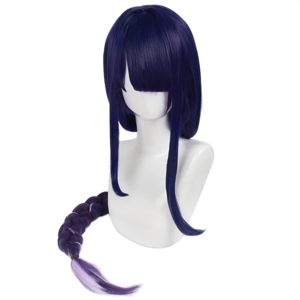 Amazon.com: HIROAKIYA Raiden Shogun Baal Wig, Genshin Impact Raiden ...