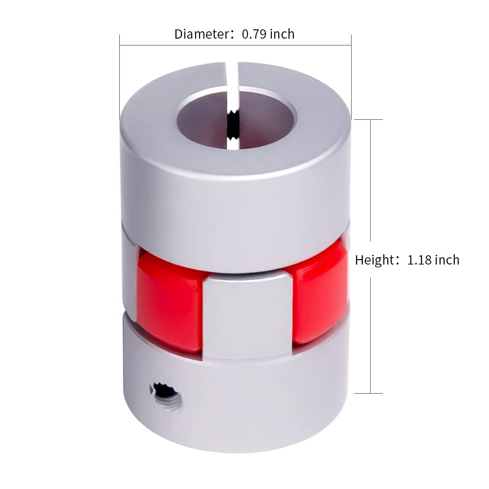 Snapklik.com : Shaft Coupling 4mm To 4mm Bore L30xD20 Flexible Spider ...